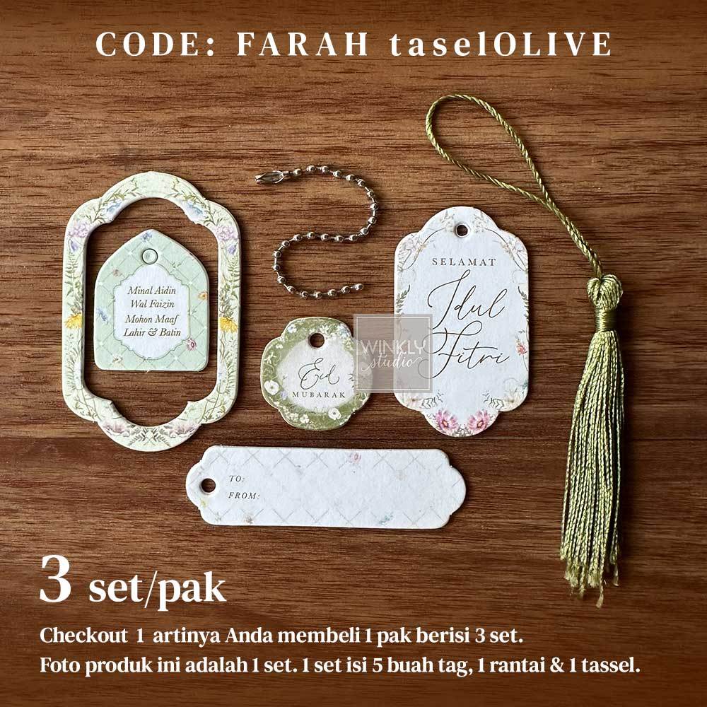 Jual PREMIUM Hang Tag Tebal Lebaran dengan TASSEL RUMBAI / Thick Tag ...