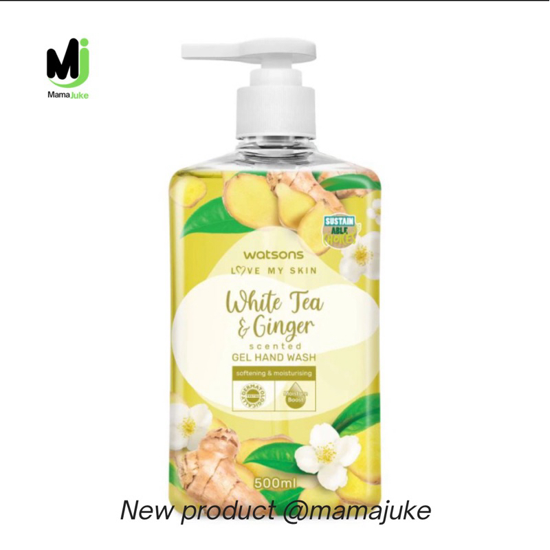 Jual Watson Hand Wash White TEA & Ginger SCENTED Gel 500ML | Shopee ...