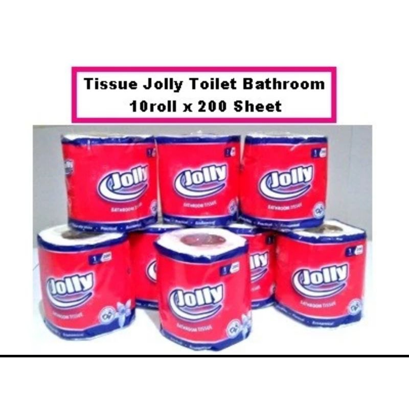 Jual 1 bal tisu jolly toilet emboss isi 10 roll | Shopee Indonesia