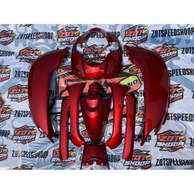 Jual Ful Body halus Honda scoopy donat warna merah candy tahun 2017 ...