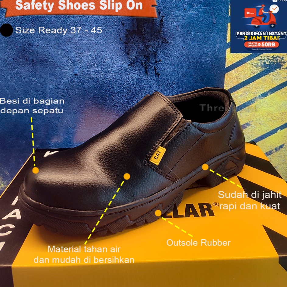 Jual Serba Update Sepatu Sefty Slip On Septy Slop Septi Pria Ujung besi ...