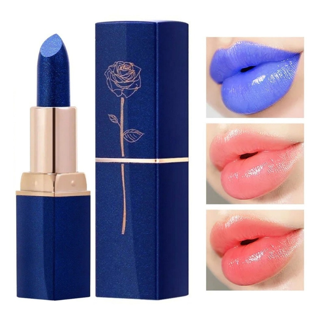 Jual Blue Lipstick Yurizumi YZS LESSXCOCO Color Changing Lip Gloss Biru ...