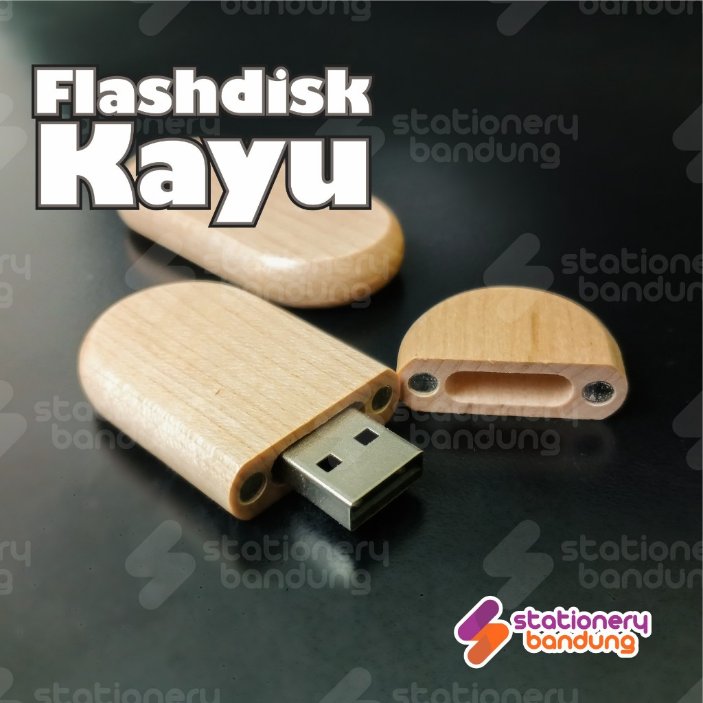 Jual USB Flashdisk Flashdrive Souvenir Kayu/Bambu/Wood Elips Promosi 16 ...