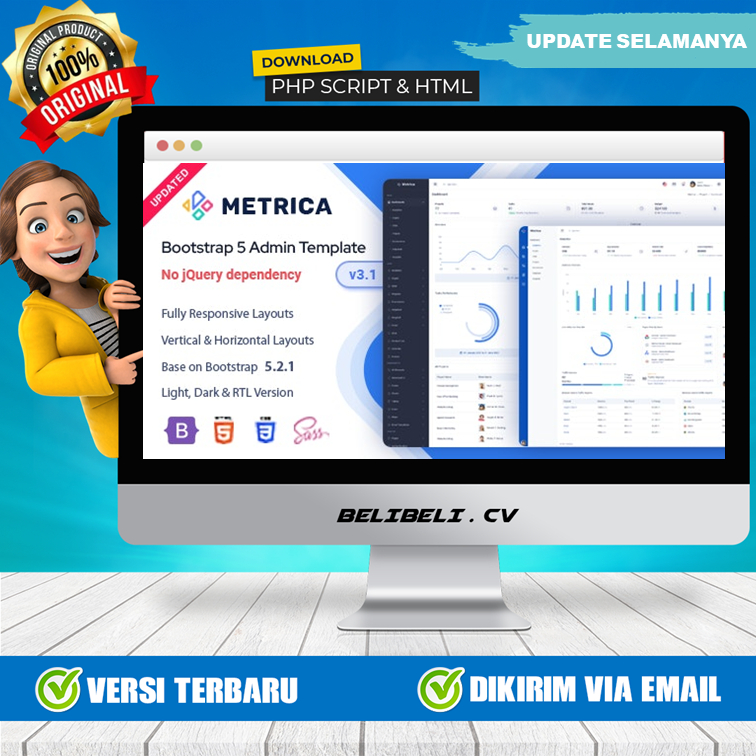 Jual Bootstrap 5 Metrica - Admin & Dashboard Template | Shopee Indonesia Jual Bootstrap 5 Metrica - Admin & Dashboard Template | Shopee Indonesia