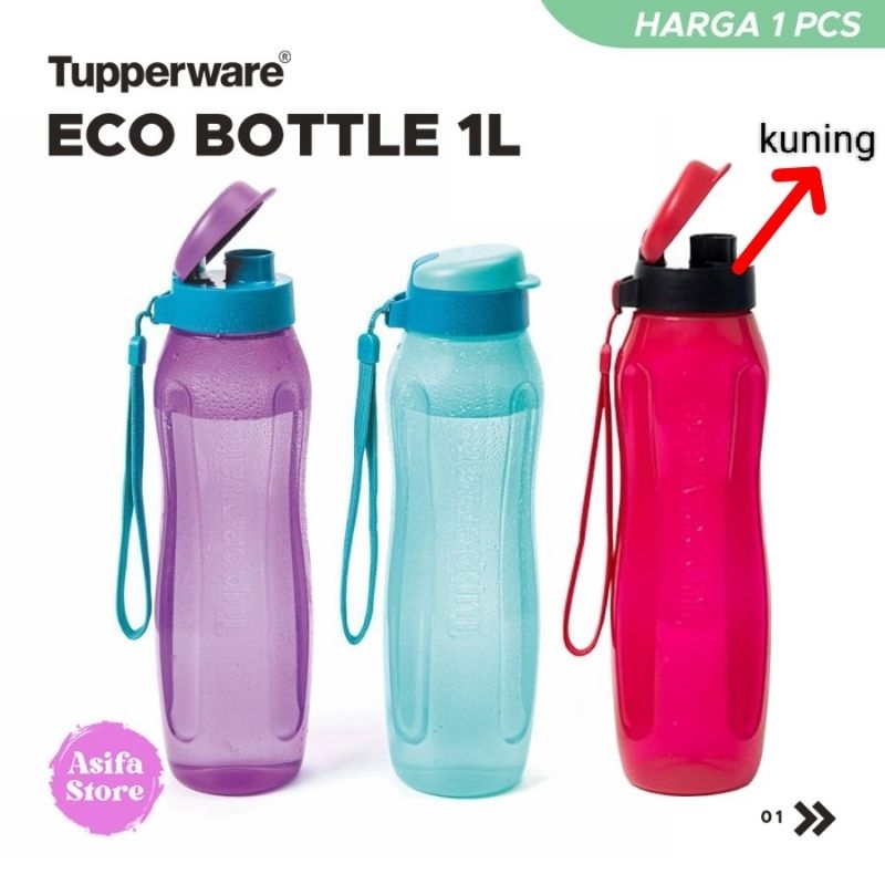Jual Tupperware Promo ECO Botol ukuran 1 liter Botol air minum Unik Kekinian | Shopee Indonesia