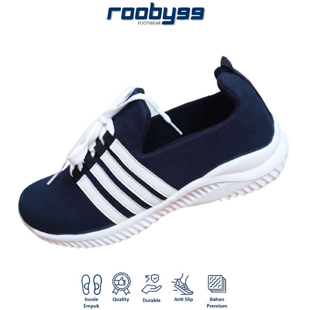 Jual Sepatu Sneakers Pria Sepatu Casual Cowok Ringan Lentur Tali Cowok ...