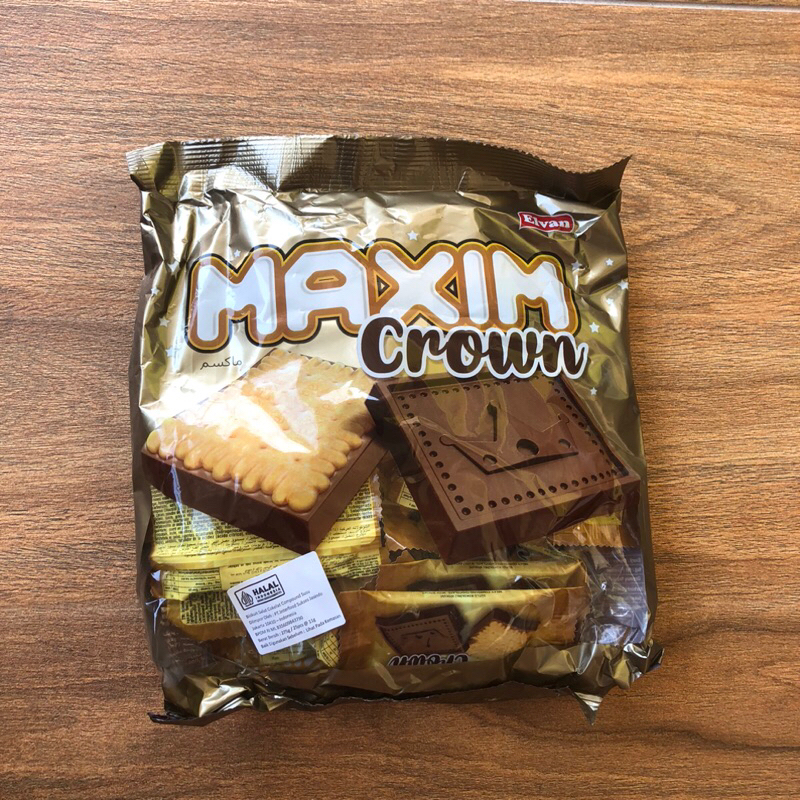 Jual MAXIM CROWN/BISKUIT SALUT COKLAT | Shopee Indonesia