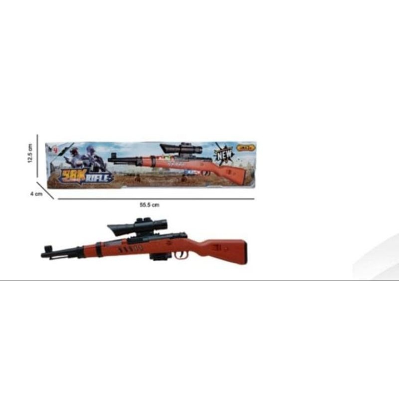 Jual Mainan Tembak Sniper Box Rifle 98K Sound Light Super Keren ...
