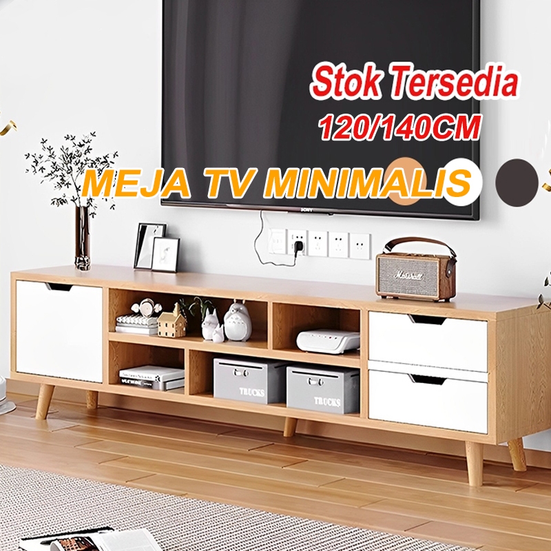 Jual Rak TV / Meja TV Minimalis Modern Nordic / Lemari TV Meja TV Kayu ...