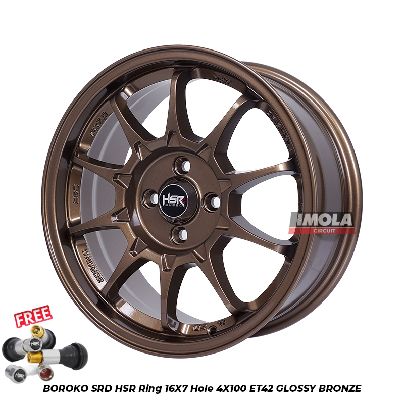 Jual Velg HSR Ring 16 BOROKO SRD Original Velg Mobil R16 Lebar 7 Yaris Calya Sigra Jazz Brio ...