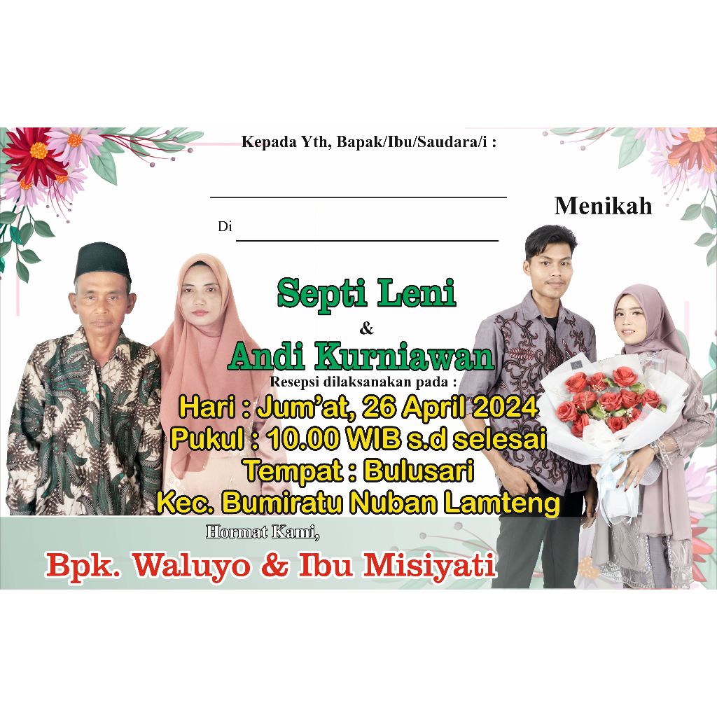 Jual KARTU PUNJUNGAN SEDERHANA 1 SISI BAHAN ART PAPER TEBAL FREE 5 ...