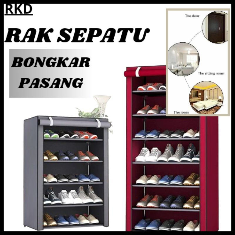 Jual Rak Sepatu Sandal Multilayer Shoe Rack Cloth Storage 9 Layer - F10 ...