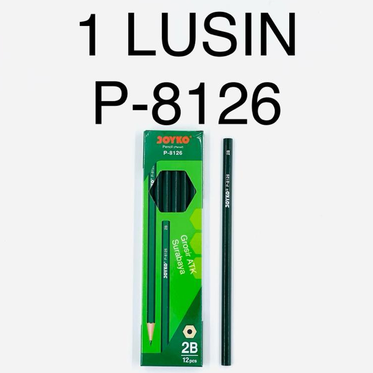 Jual ( DAPAT 1 LUSIN ) PENSIL 2B JOYKO P-8126 / Pencil 2B Joyko P-8126 ...