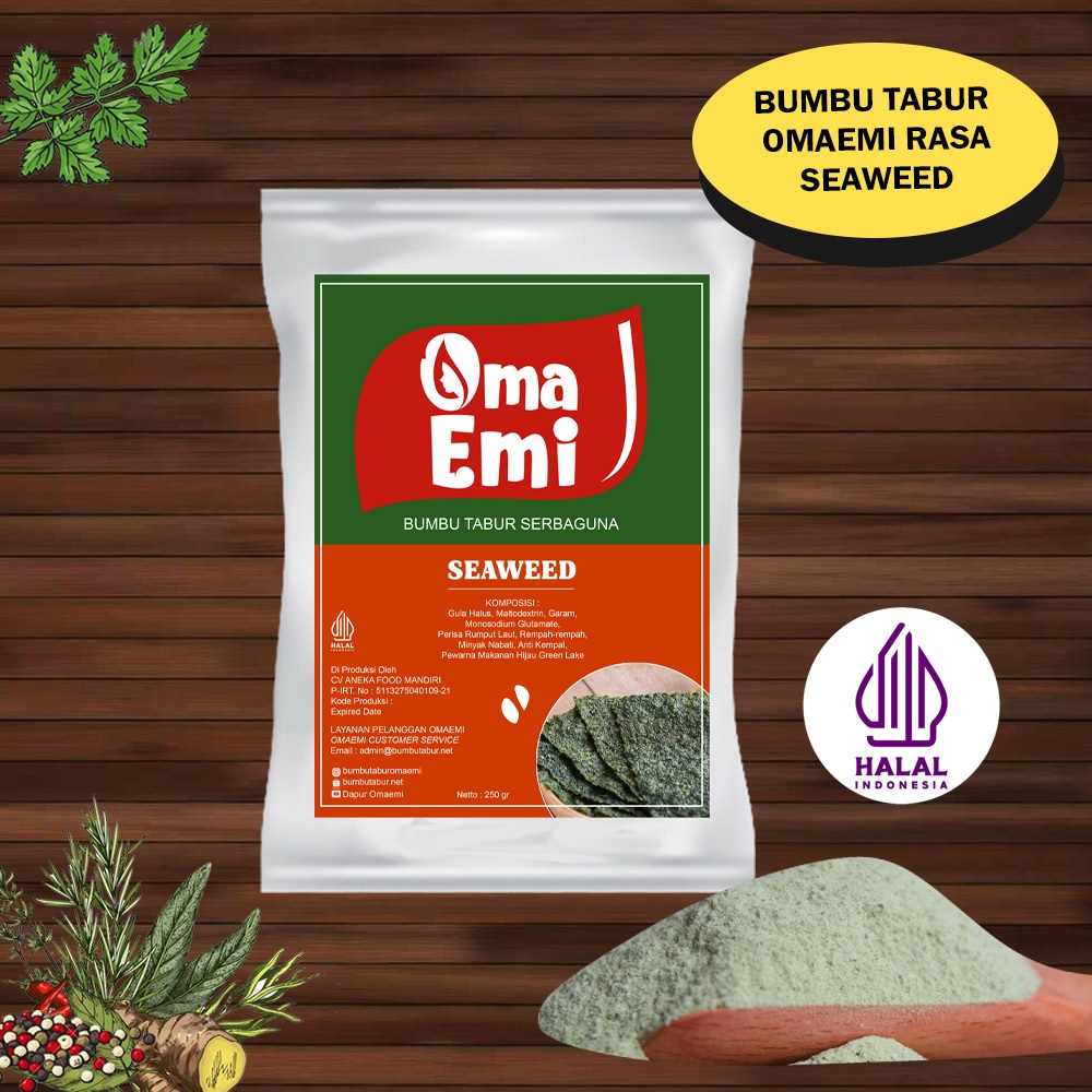 Jual Bumbu Bubuk SEAWEED / RUMPUT LAUT 250gr / Bumbu Tabur Aneka Rasa ...