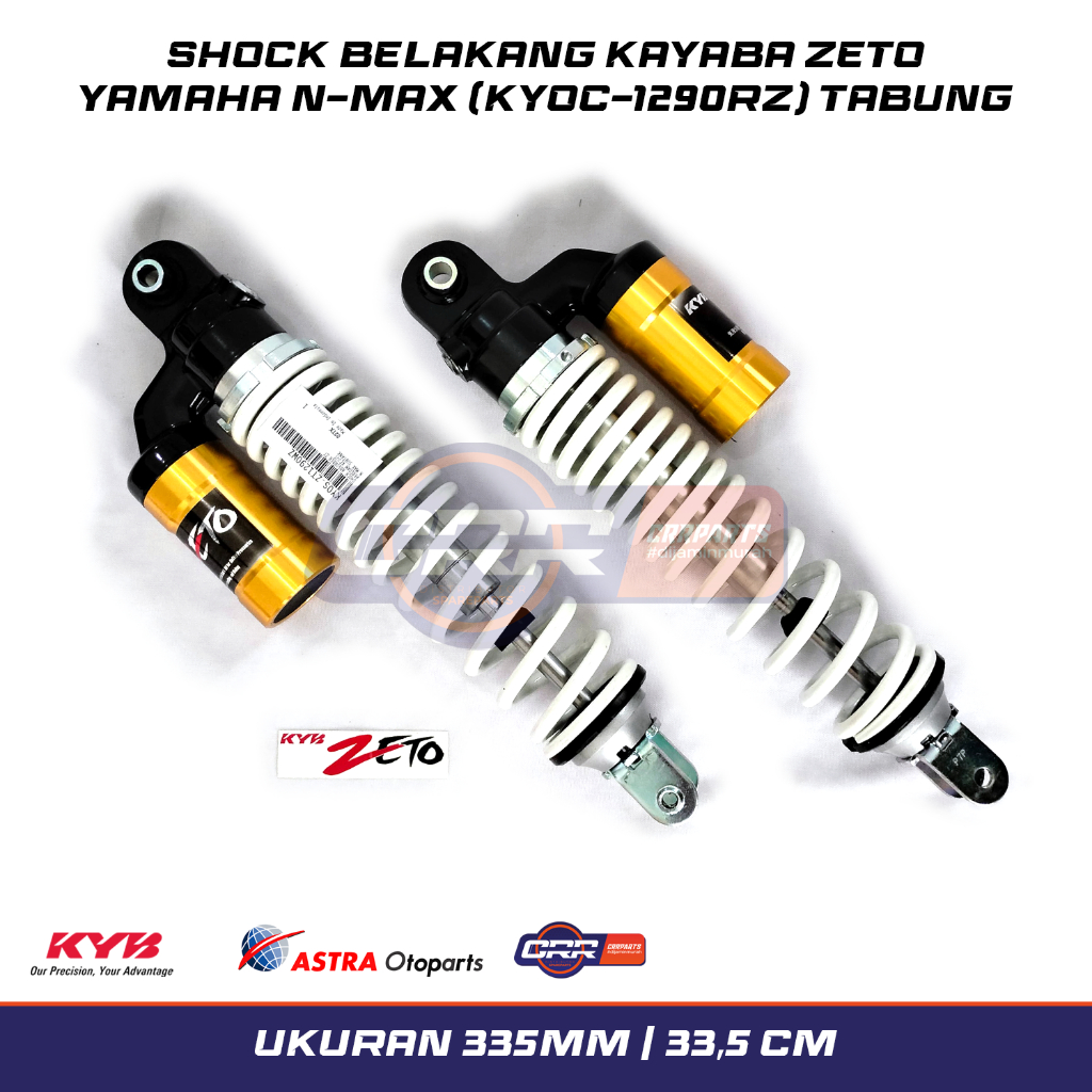 Jual Shockbreaker Kayaba Yamaha Nmax Aerox Ukuran 335MM Warna Merah & Putih Tipe ZT 1290 / ZT ...