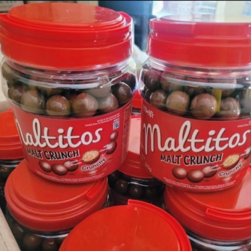 Jual Delfi maltitos malt crunch toples/jar 325gr | Shopee Indonesia