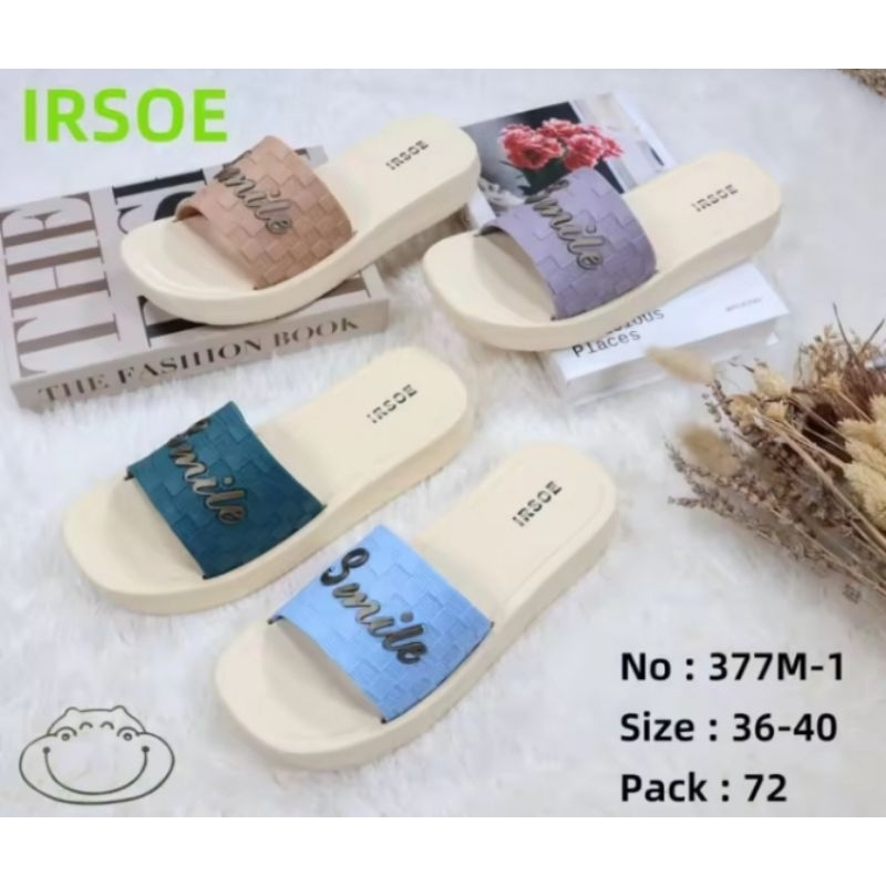 Jual Sandal Selop Wanita Dewasa Irsoe 377M (motif Smile) | Shopee Indonesia