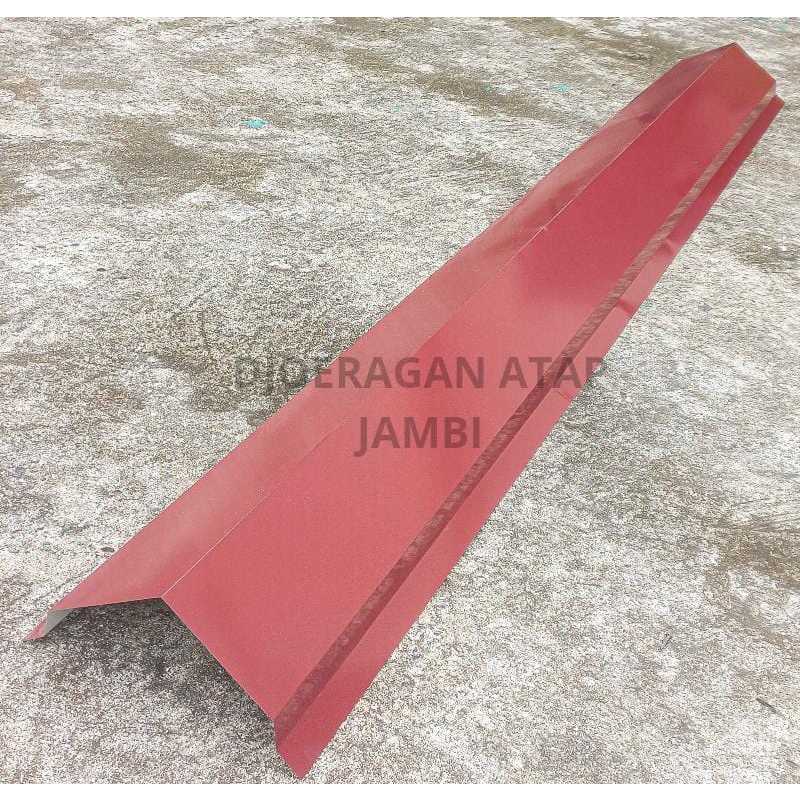 Jual Nok / Prabung Lancip/Segitiga Genteng Metal Merah Maron 1.8m Gobi ...