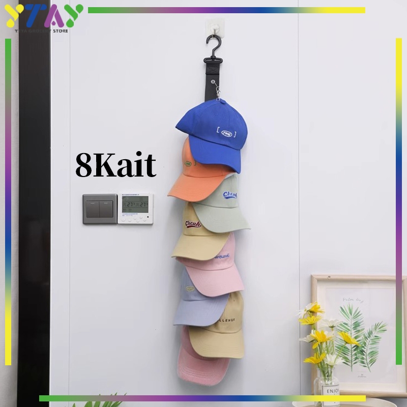 Jual Gantungan Topi Dinding/Rak Topi Tempel Dinding/Holder Topi/Tempat ...