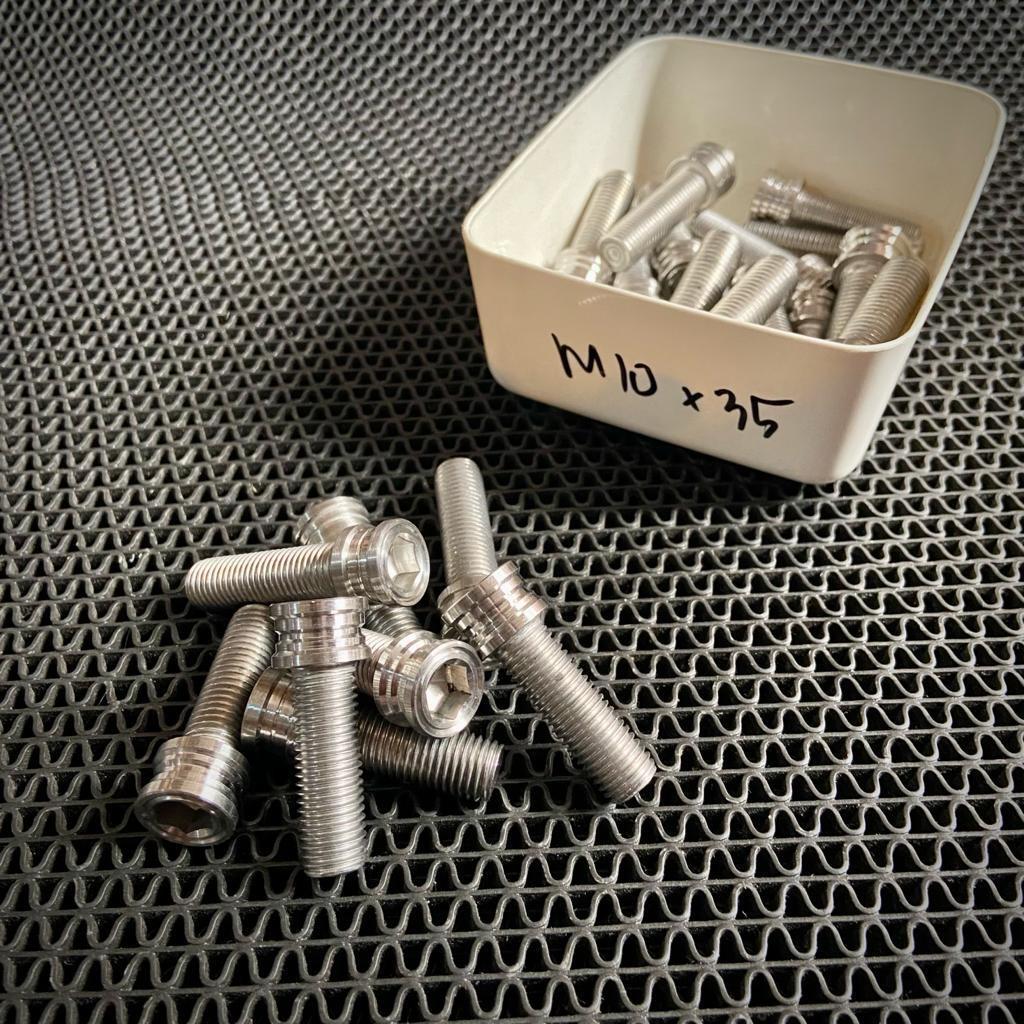 Jual baut L stainless handmade m10 baut14 drat 14 panjang 2,5cm , 3cm , 3,5cm ( 1pcs ) | Shopee ...