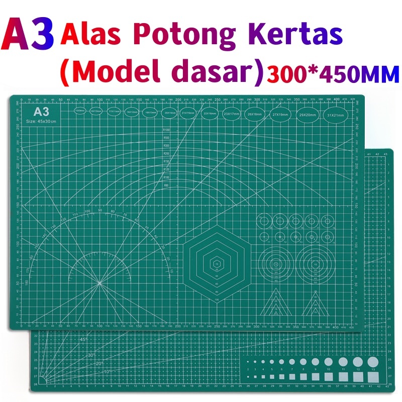 Jual A1/A2/A3/A4 ukuran Alas potong kertas /cutting mat / ketebalan 3lapisan 5 lapisan pvc board ...