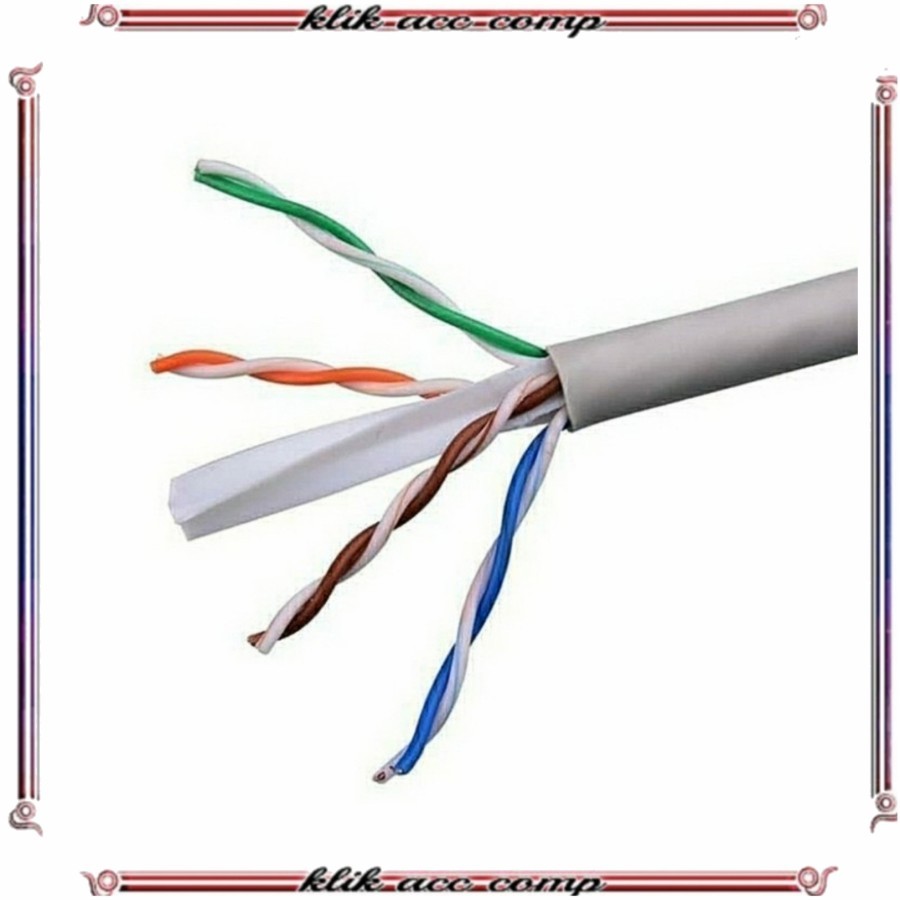 Jual kabel lan cat6e 15 meter nyk utp internet jaringan 15m | Shopee ...