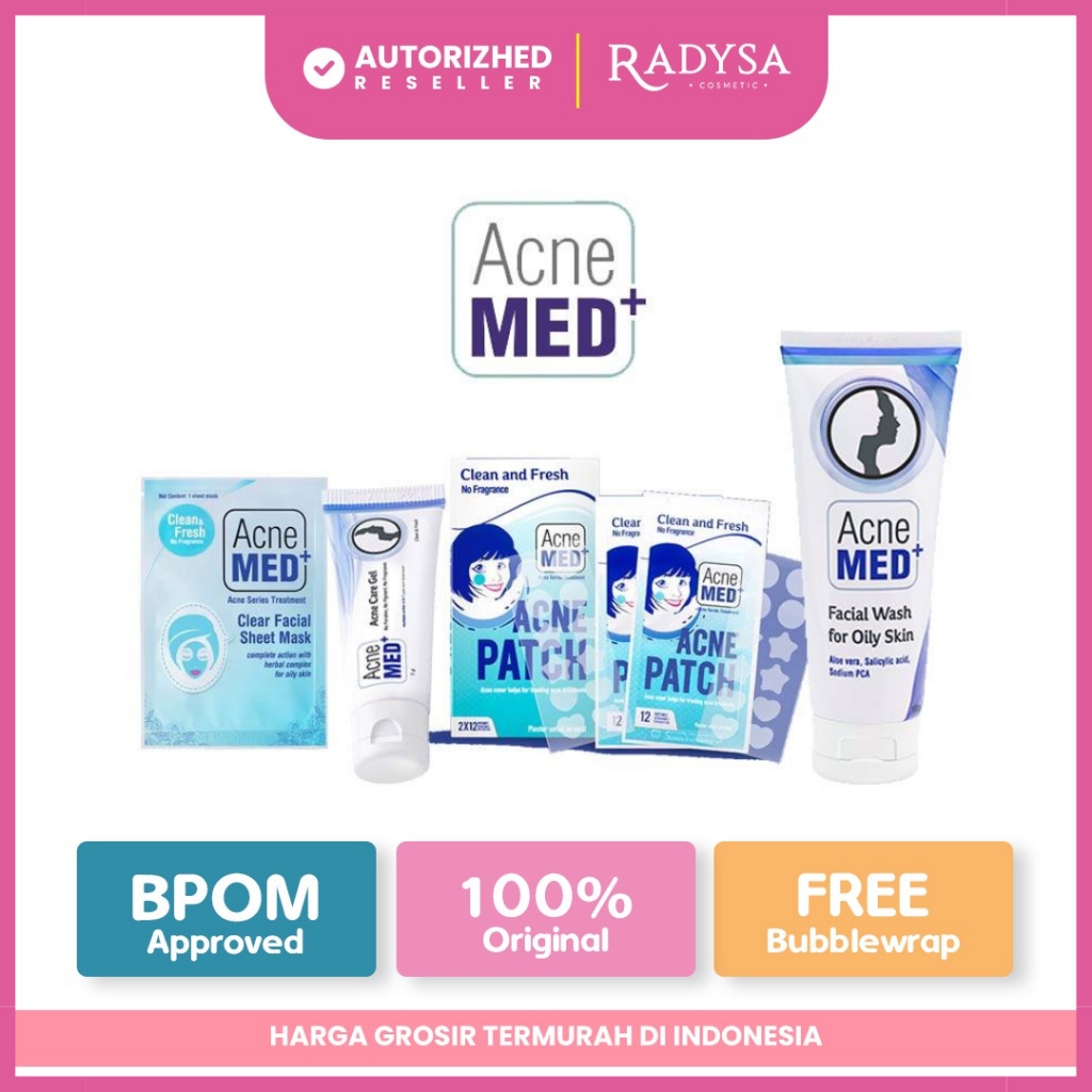 Jual 𝐑𝐀𝐃𝐘𝐒𝐀 - Acne Med Series | Acne Care Gel | Facial Wash | Blemish ...