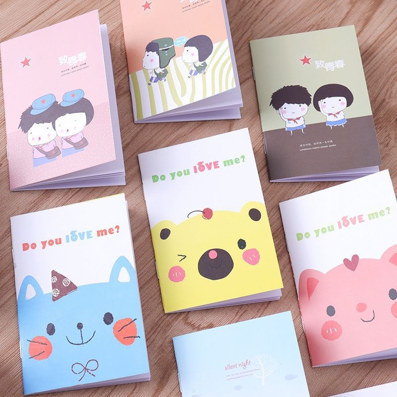 Jual BUKU TULIS MINI MOTIF KARAKTER CARTOON MINI BOOK | Shopee Indonesia