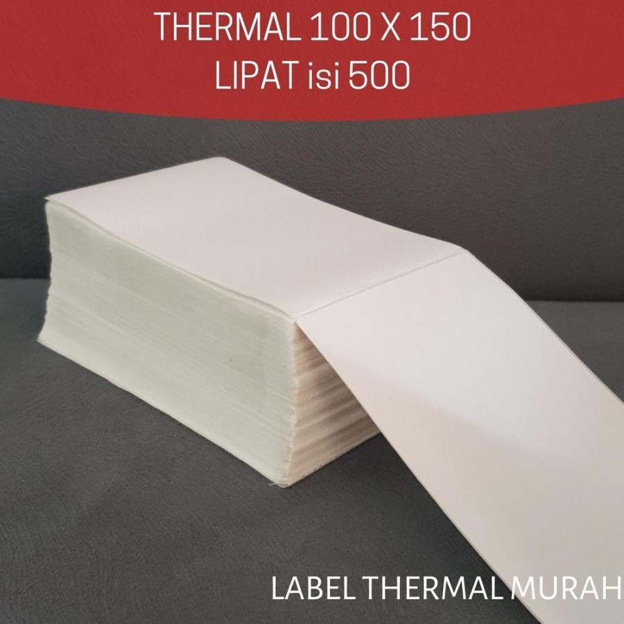 Jual Thermal Sticker Label Resi 100 x 150 mm 500 lembar | Shopee Indonesia