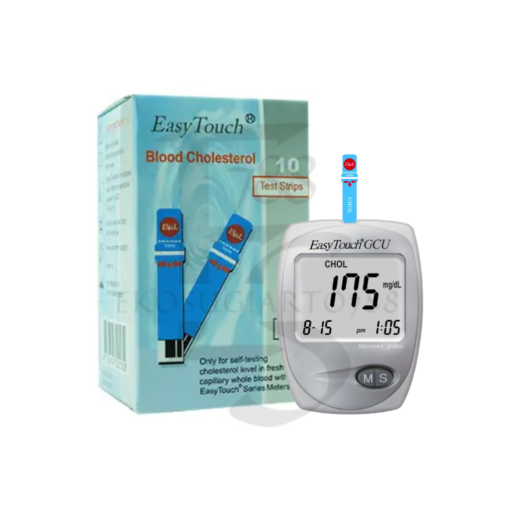 Jual Easy Touch Cholesterol 10 Strip / Alat Cek Darah Kolesterol ...