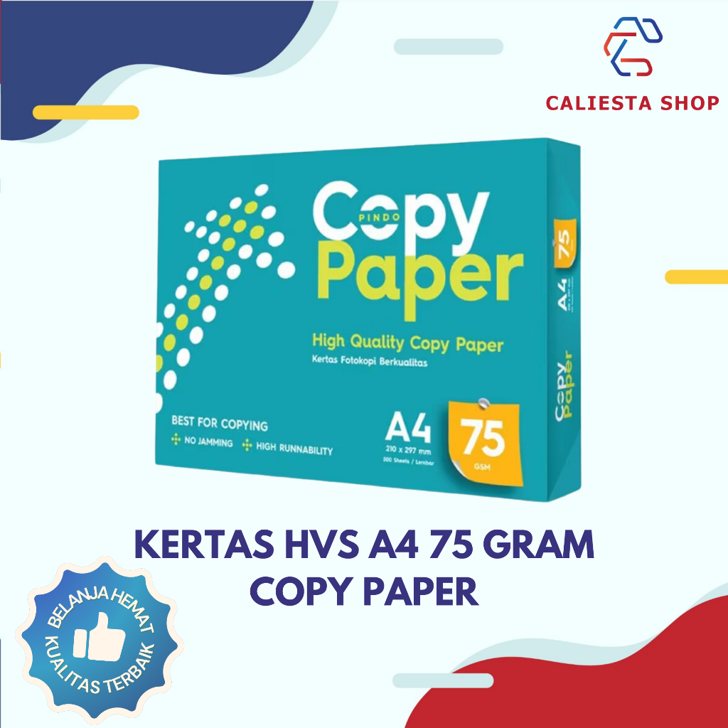 Jual Kertas HVS A4/F4 75 Gram Copy Paper - 1 Rim ( 500 Lembar ...