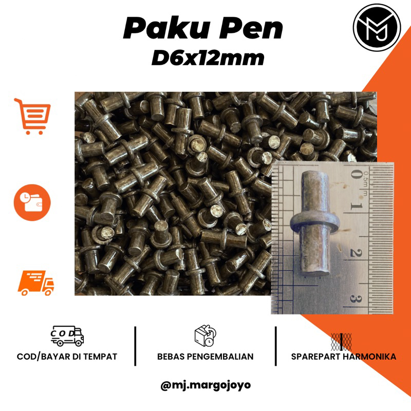 Jual [1 KG] Pen Keling besi /paku keling/pintu harmonika/sparepart ...