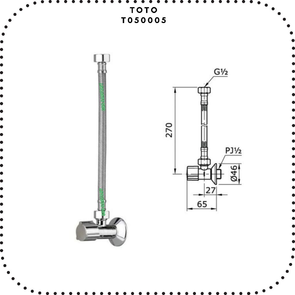 Jual Stop Kran with Flexible Hose TOTO TX277S | Shopee Indonesia