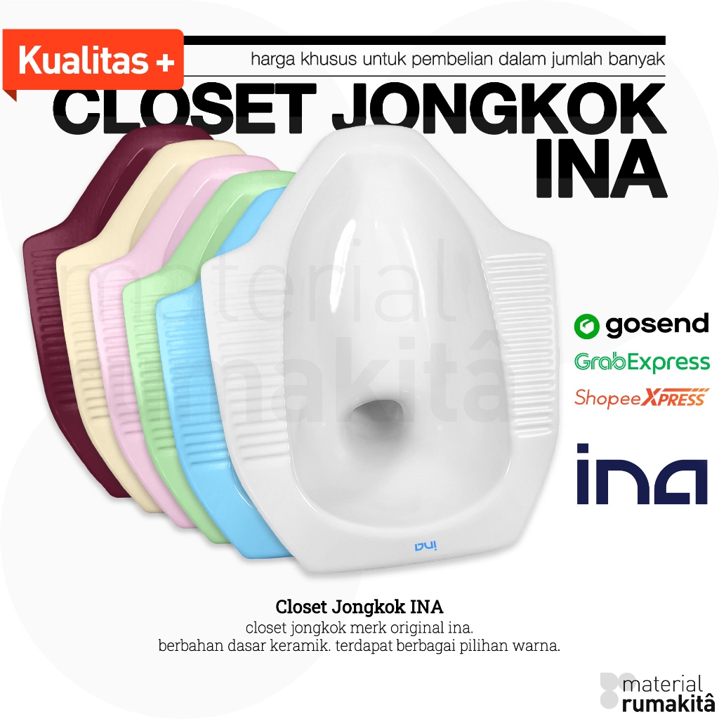Jual Closet Jongkok INA / Kloset Jongkok INA C2 - Warna | Shopee Indonesia