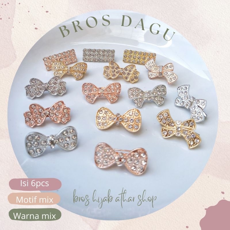 Jual ISI 12PCS Bros dagu kecil Bross imut Lucu Bros jilbab pita mini ...