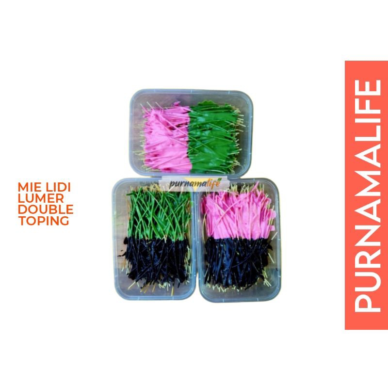 Jual [ PURNAMALIFE ] MIE LIDI LUMER COKLAT MANIS 2 TOPPING I MI LIDI ...