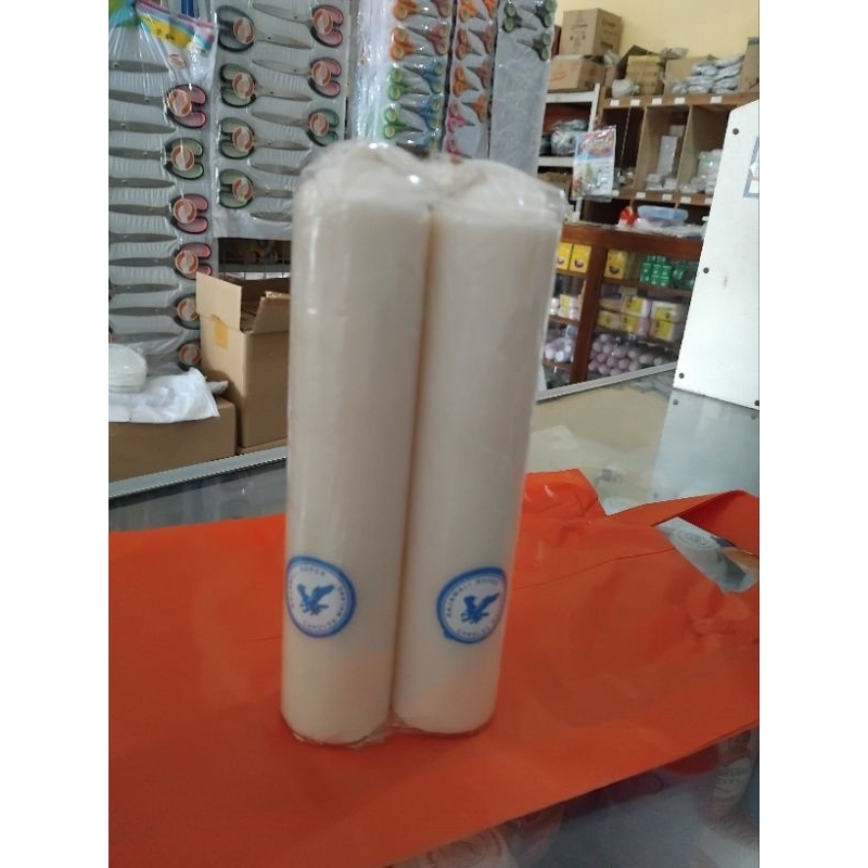 Jual lilin putih/lilin serbaguna ukuran besar isi 2 pcs | Shopee Indonesia