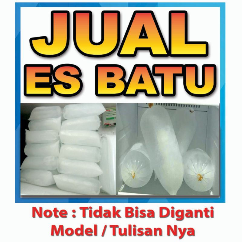 Jual Spanduk Jual Es Batu 1 meter | Shopee Indonesia