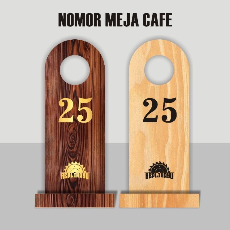 Jual Nomor meja OVAL PANJANG | Nomor meja kayu | Nomor meja akrilik ...