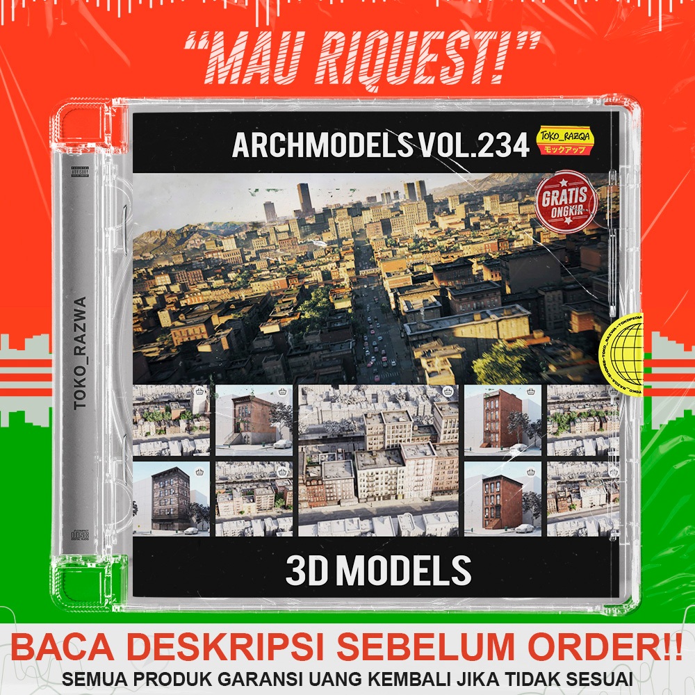 Jual 3D Models - Archmodels Vol.234 - 3ds Max + Textures - 080224 ...
