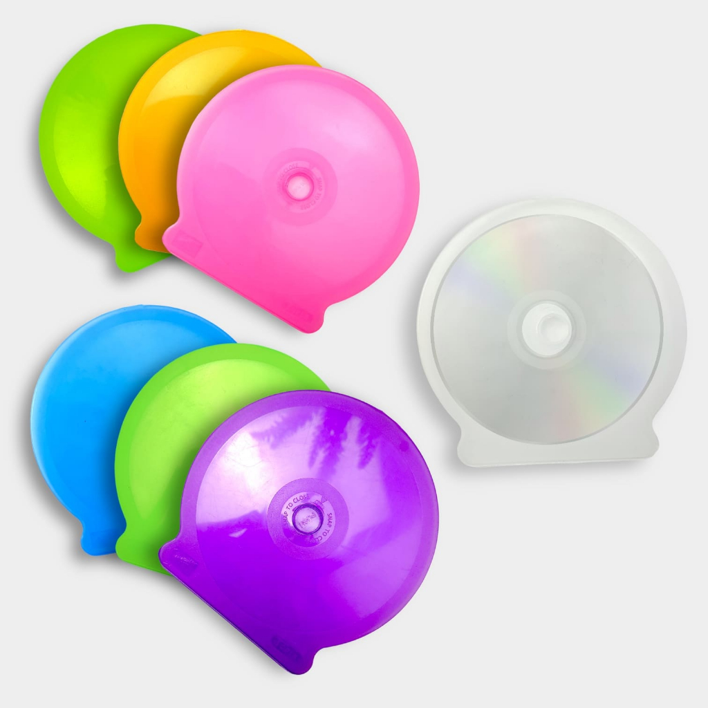 Jual Harga isi 10 pcs Tempat CD Bulat/CD Case Oval/DVD Case/Casing CD ...