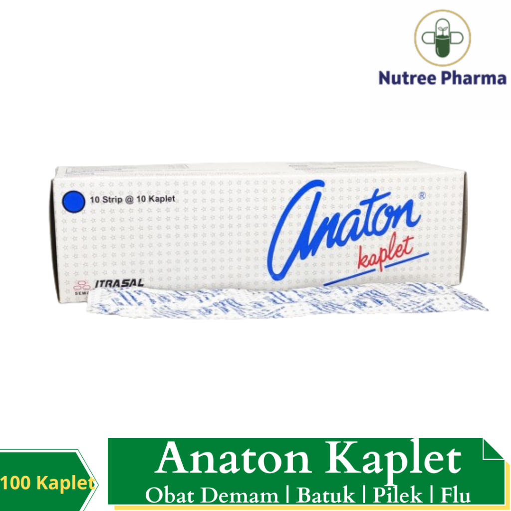 Jual ⚡MURAH & DIJAMIN ORI⚡ ANATON BOX ISI 100 KAPLET | Obat Batuk ...