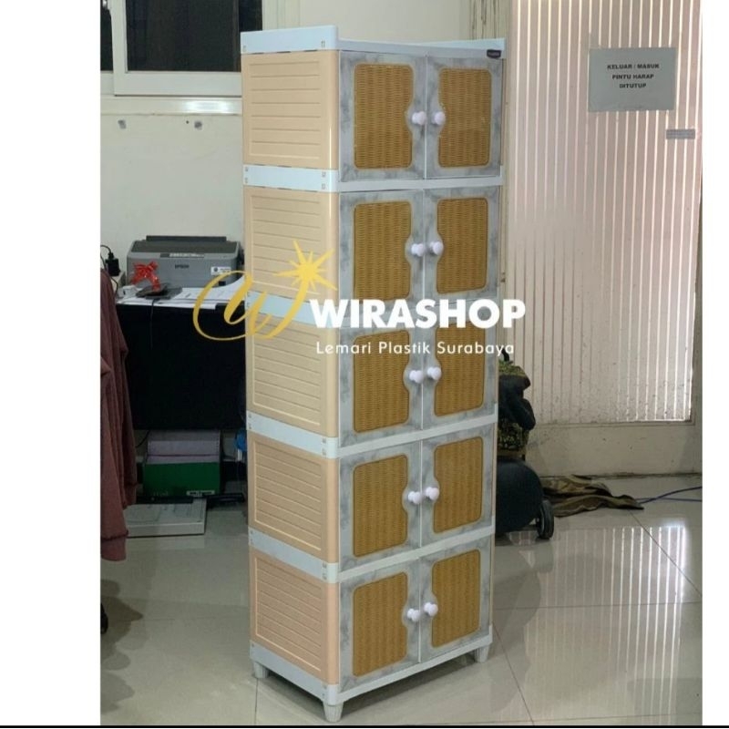 Jual Lemari Plastik Naiba mini nandos Twin box susun 5 7125 modern ...