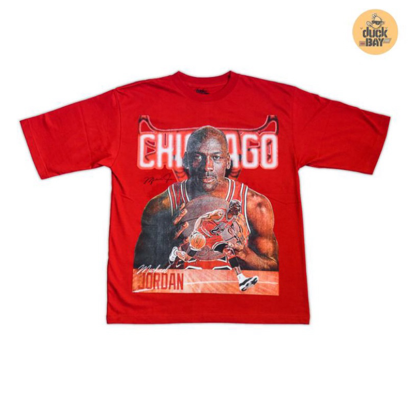 Jual Duckbay - Kaos Jordan Chicago Merah | Shopee Indonesia