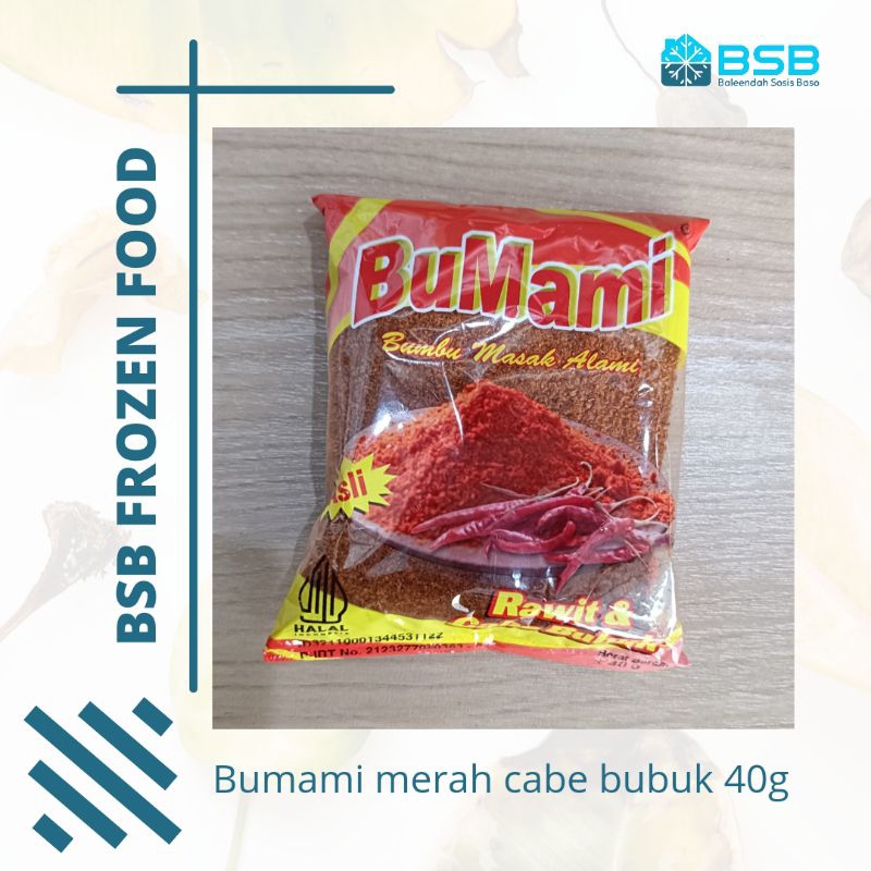 Jual Bumami Cabe Bubuk / Bumbu Tabur Instan / Cabai Bubuk Kemasan Merah ...