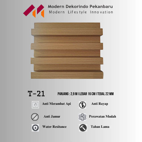 Jual WPC Panel Kisi-Kisi | Fluted Panel | Wallboard PVC | Dekorasi ...