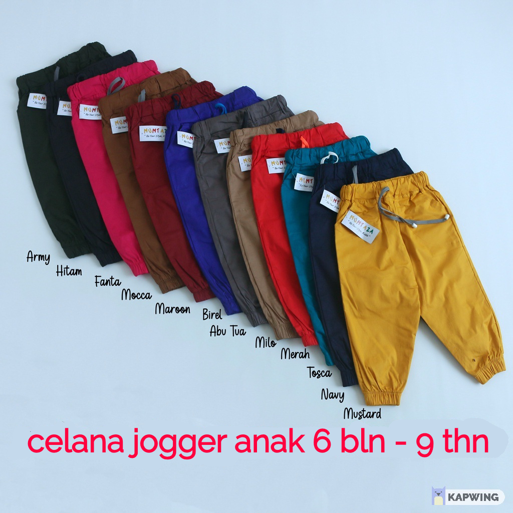 Jual Celana Jogger Anak 6bln-9thn - Jogger Katun - Celana Panjang - Jogger Polos | Shopee Indonesia