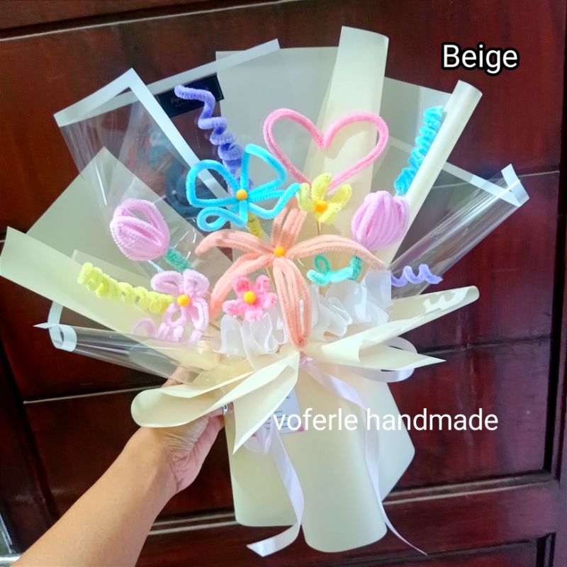 Jual Buket Bucket Bunga Pipe Cleaner Kawat Bulu Murah Kado Pacar ...