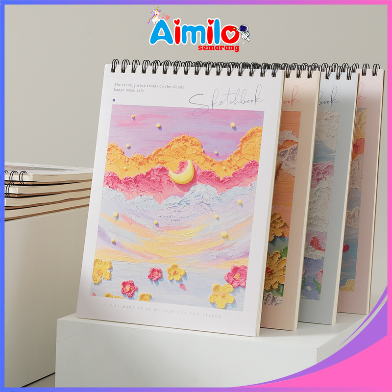 Jual Aimilo Sketch Book Polos A4 Cantik Sketch Pad Buku Gambar Sketsa ...