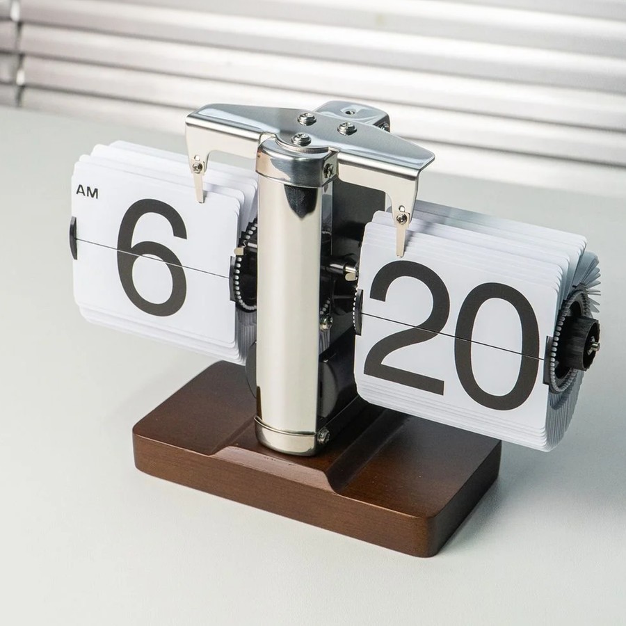 Jual easee Vintage Retro Table Flip Clock Desk, Home, Office ...